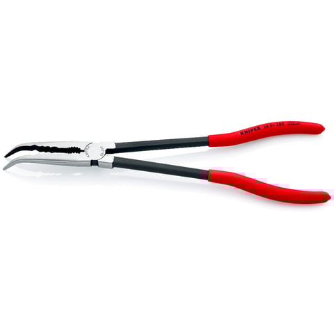 Long Reach Needle Nose Pliers With transverse profiles | KNIPEX