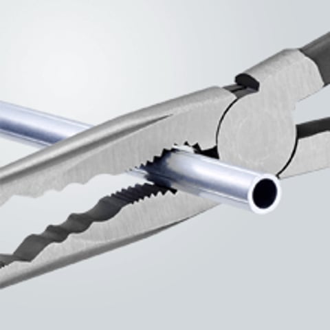 Long Reach Needle Nose Pliers With transverse profiles | KNIPEX